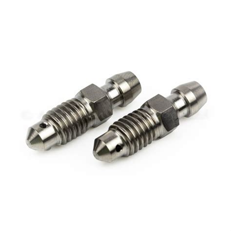 2x Titanium Bleed Nipple Screw M8 X 1 25 For Ducati Diavel Front