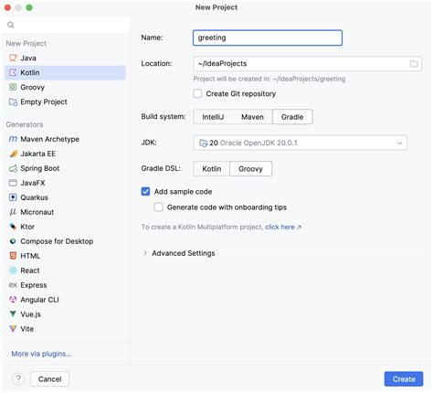 教程：创建您的第一个 kotlin 应用程序 intellij idea 文档