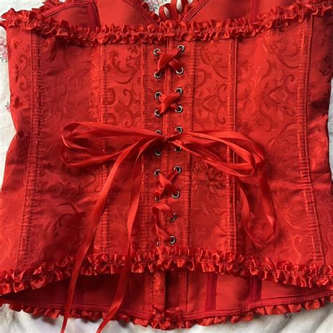 Super Cute Ruby Red Halloween Corset I Love It Just Depop