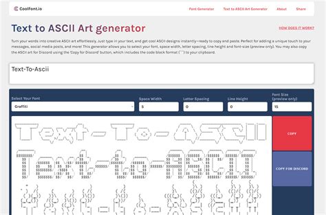 text to ascii art generator turn your characters into fun fonts copy