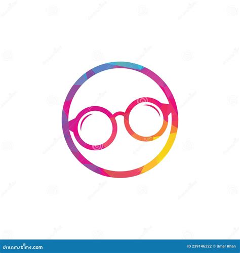 Glasses Logo Design Spectacles Icon Design Template Stock Vector