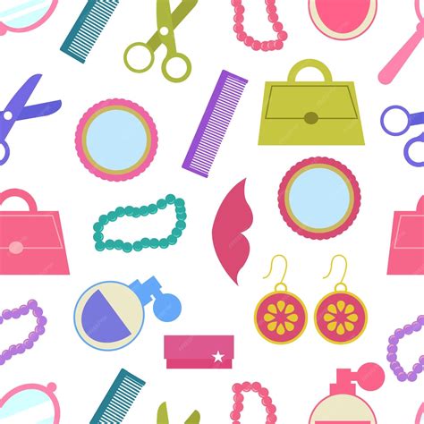 Premium Vector Fashion Girly Vector Seamless Pattern Design