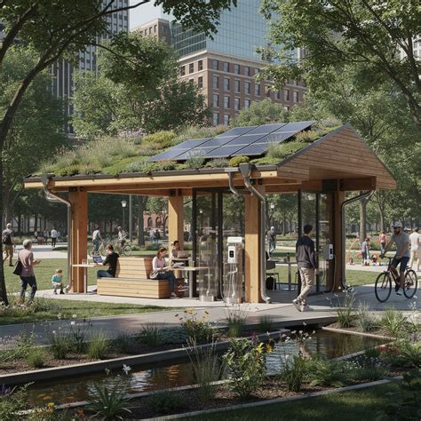 Free Sustainable Urban Oasis Image Pavilion Sustainable Urban