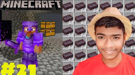I Made Full Netherite Armor In Minecraft Only In 20 Minutes Youtube