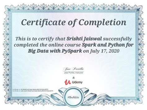 Srishti Jaiswal On Linkedin Spark Pyspark Bigdata Onlinecertification