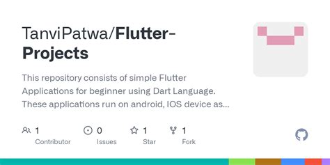 GitHub TanviPatwa Flutter Projects This Repository Consists Of Simple Flutter Applications