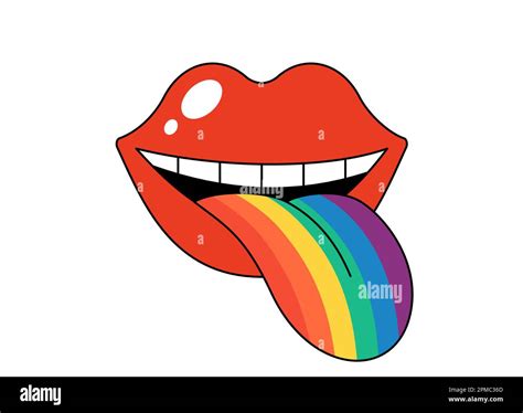 Lips Tongue Pop Art Retro Cut Out Stock Images And Pictures Alamy