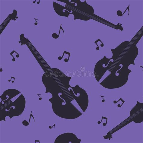 Classical Musical Instrument Violin And Notes Stock Vector