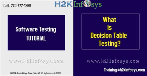 decision table testing black box testing technique