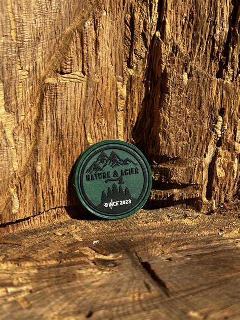 Patch Velcro Pvc 3d Nature Et Acier