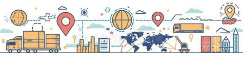 A Cute Cartoon Style Ofa Digital Supply Chain Management Interface