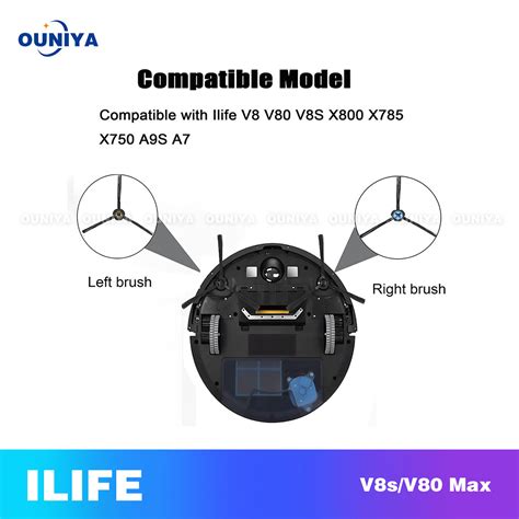Ilife V8s V80 Max Robotic Weeping Robot Cleaner Vacuum Spare Parts ...