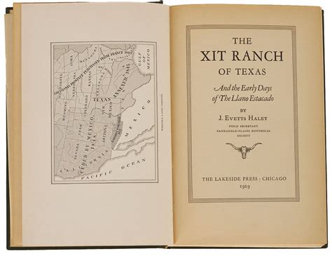Lot 603 Xit Ranch Of Texas J Evetts Haley With Signed Letter Case Auctions
