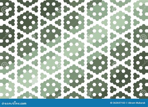 Geometric Hexagonal Pattern In Sage Green Tones Forming An Abstract Mosaic Contemporary Design