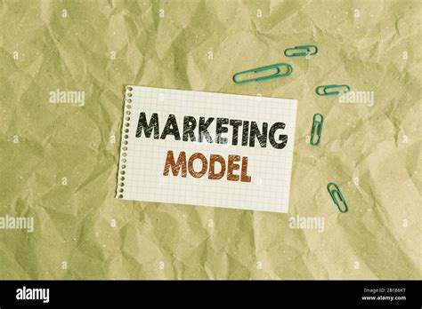 Conceptual Hand Writing Showing Marketing Model Concept Meaning Statistical Analysis