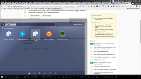 Where Is The Control Panel In Ubuntu For Uninstall Any Installed Software Ask Ubuntu
