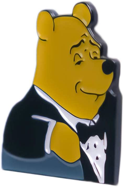 Fancy Winnie The Pooh Meme Enamel Pin Fancy Winnie The Pooh Meme Pin Brooch Joke Pin Cute Pins