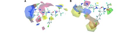 Contour Plot With M128 Of Pkb Inhibitor A Comfa B Comsia Seh