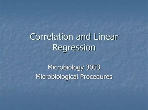 ppt correlation and linear regression powerpoint presentation free