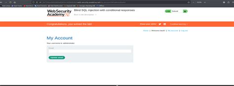 Lab Blind Sql Injection With Conditional Responses Without Intruder Portswigger By L4v4ny4