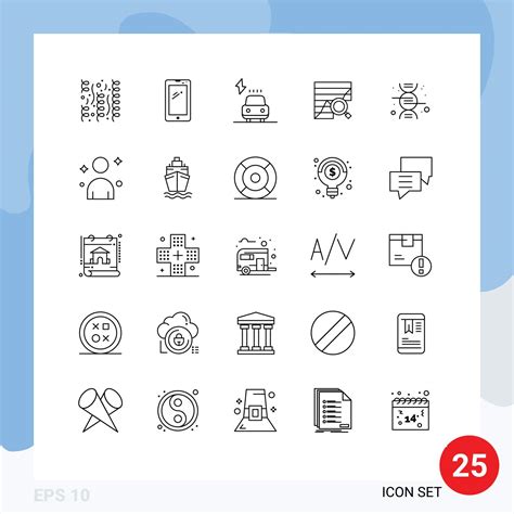 25 Universal Line Signs Symbols Of Data Analytics Iphone Analytic Power Editable Vector Design