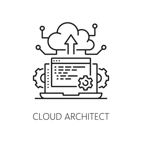 Cloud Architect It Specialist Icon Data Storage 35722565 Vector Art At Vecteezy