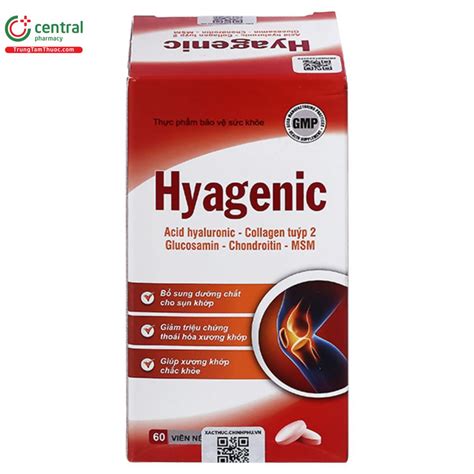 Thuốc Hyagenic Giúp Cải Thiện Tình Trạng Khô Khớp Và Cứng Khớp