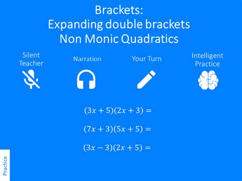 expanding double brackets where both coefficients are 1 variation