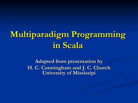 ppt multiparadigm programming in scala powerpoint presentation free