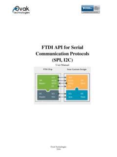 FTDI API For Serial Communication Protocols SPI I C Ftdi Api For Serial Communication