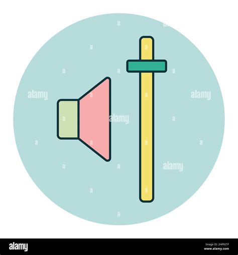 Audio Volume Slider Control Vector Icon Stock Vector Image And Art Alamy
