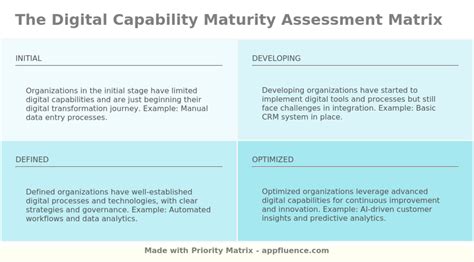 Digital Capability Maturity Assessment Matrix [free Download]