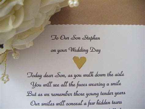 Son Wedding Day Poem