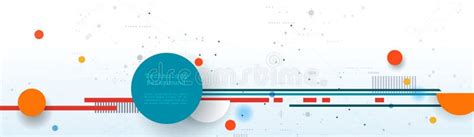 Modern Technology Design White Circle Geometric Shape Wave Wireframe