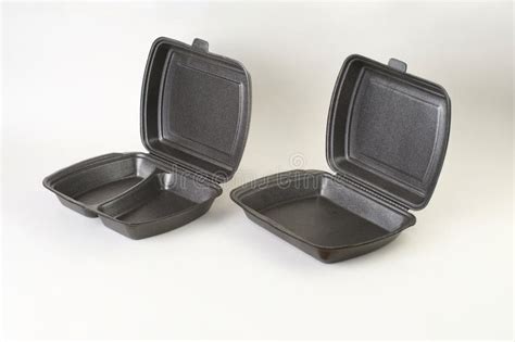 Take Out Food Box Or Styrofoam Container Disposable Lunch Box Food Container Stock Image