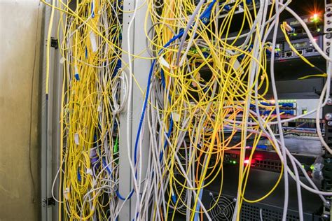 Entangled Internet Wires Are In The Server Room Disorderly Connection