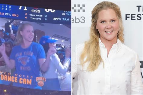 Amy Schumer Shows Off Her Mom Dance Moves At A New York Knicks Game