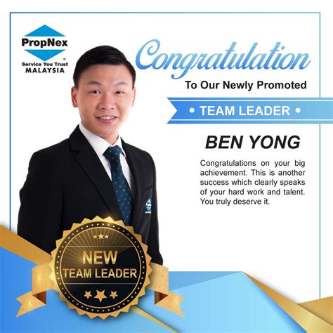 Congratulations To Ben Yong On Your Propnex Malaysia