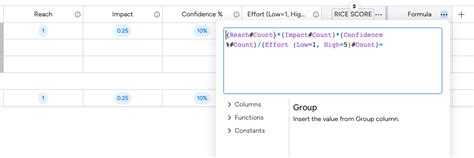 Build Formula For Rice Score Platform Discussions Monday Community Forum