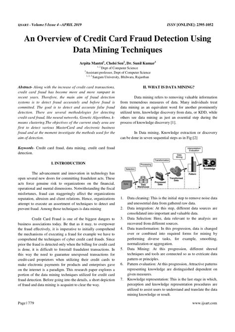 Pdf An Overview Of Credit Card Fraud Detection Using Data Mining