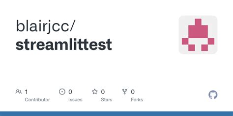 Github Blairjcc Streamlittest