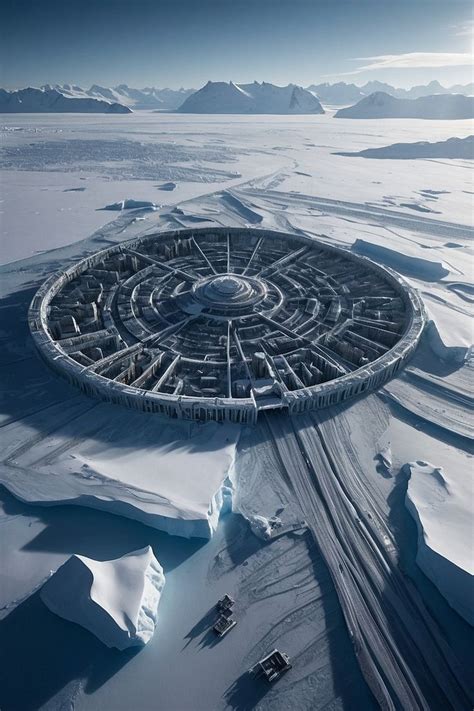 Antarctica Alien Society Aerial View Alien Society Antarctica