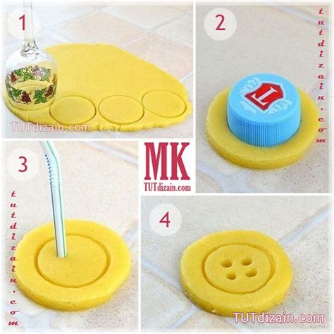 Печенье в виде пуговиц рецепт Планета рукоделия Печенье Рецепты Рукоделие