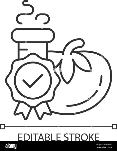 Food Quality Testing Linear Icon Stock Vector Image And Art Alamy