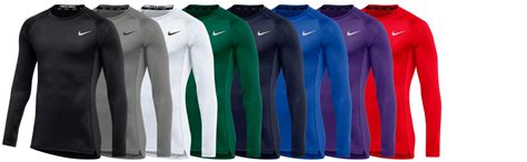 Custom Nike Pro Long Sleeve Compression Shirts Elevation Sports