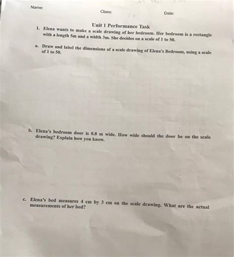 solved name class date unit 1 performance task 1 elena wants to