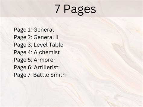 Artificer Cheat Sheet Artificer Quick Reference Guide Dnd Etsy