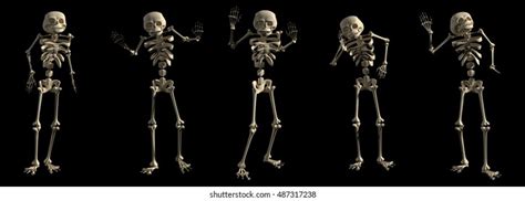 Comic Spooky Dancing Skeleton Party Holiday Stock Vector Royalty Free Shutterstock