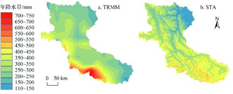 Spatial Distribution Of The Annual Precipitation Of Interpolated