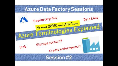 2 Azure Data Factory What Is Storage Account Resource Group Blob Data Lake Youtube